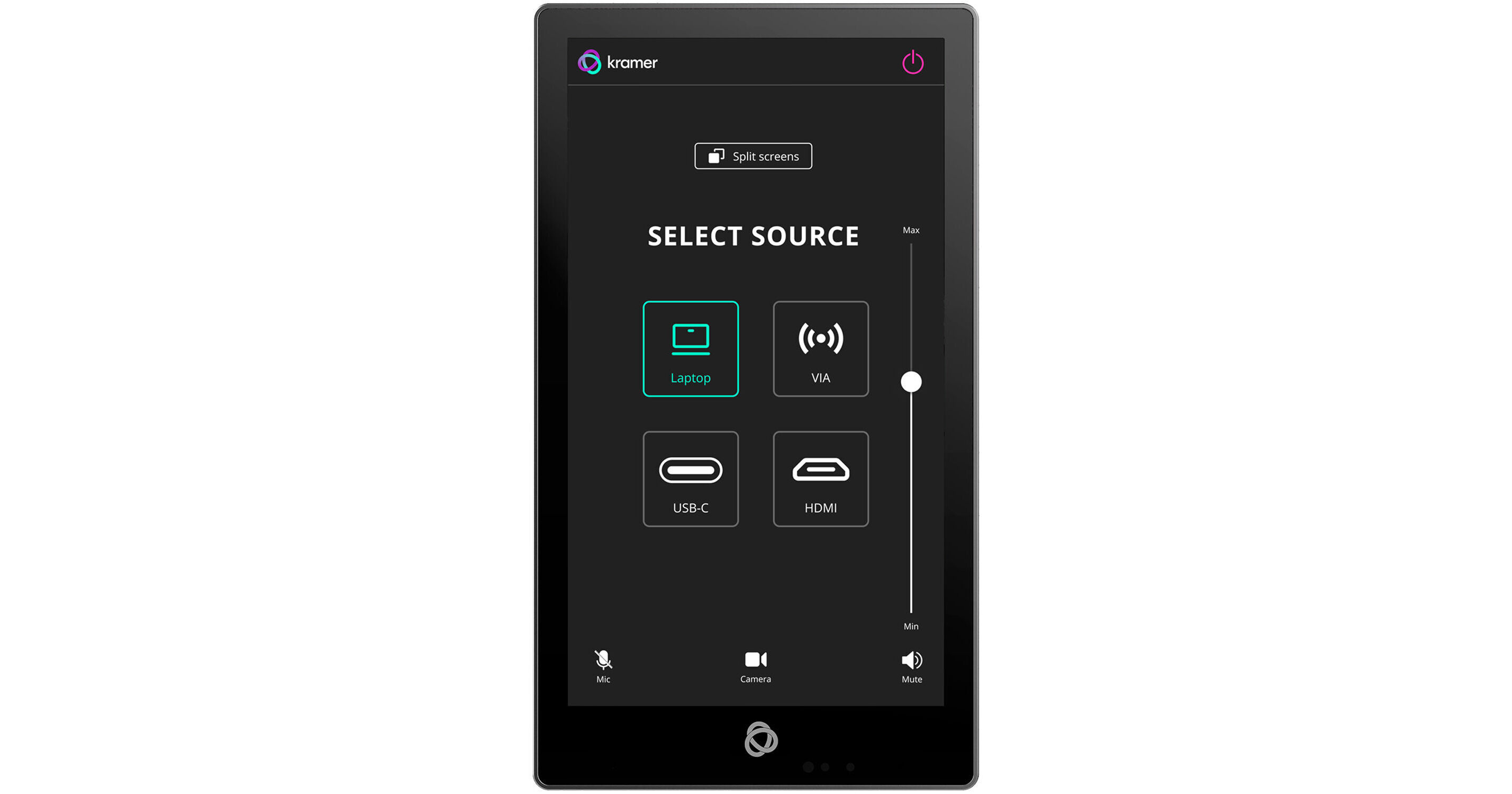 Kramer KT-205WM 5.5" Wall-Mounted PoE Touch Panel KT-205WM B&H