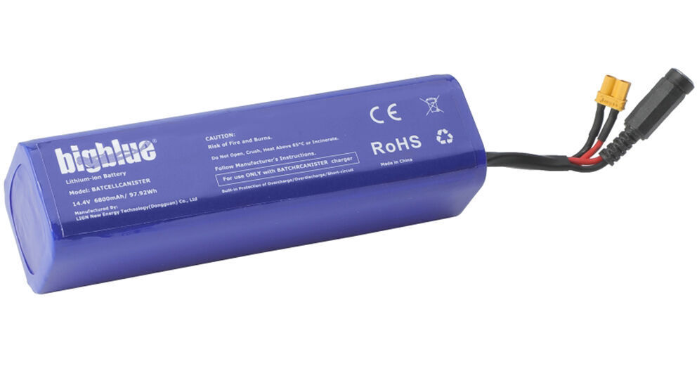 Bigblue Battery Cell for Canister Lights (Blue)