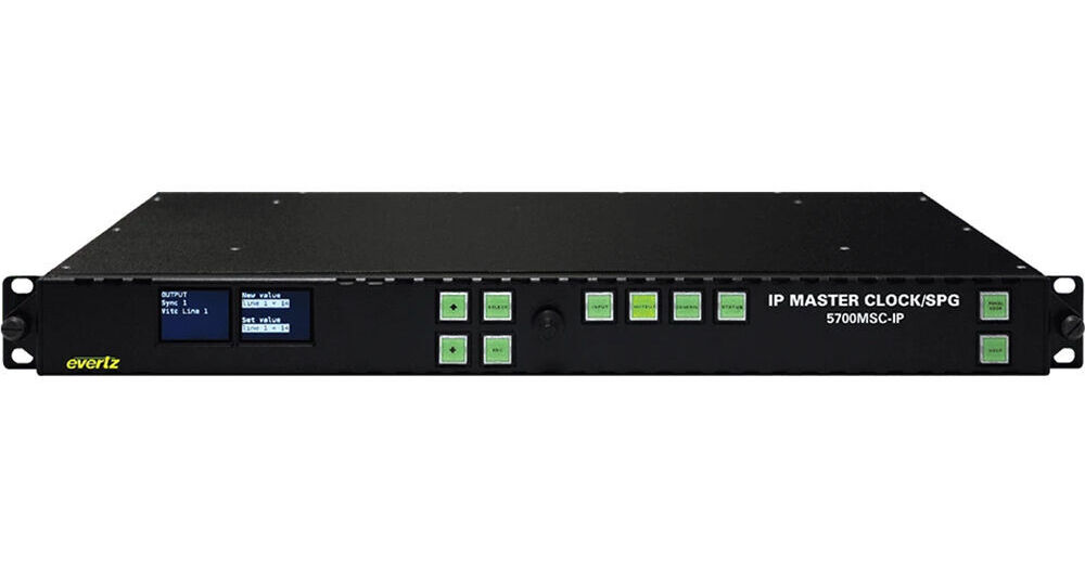 Evertz Microsystems IP Network Grand Master Clock 5700MSC-IP+2PS