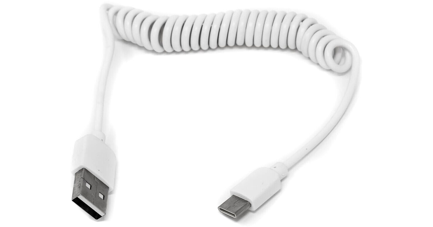 Ultimaxx USB-C 2.0 to USB-A Coiled Data Cable UM-DATA-TYPE-CWS