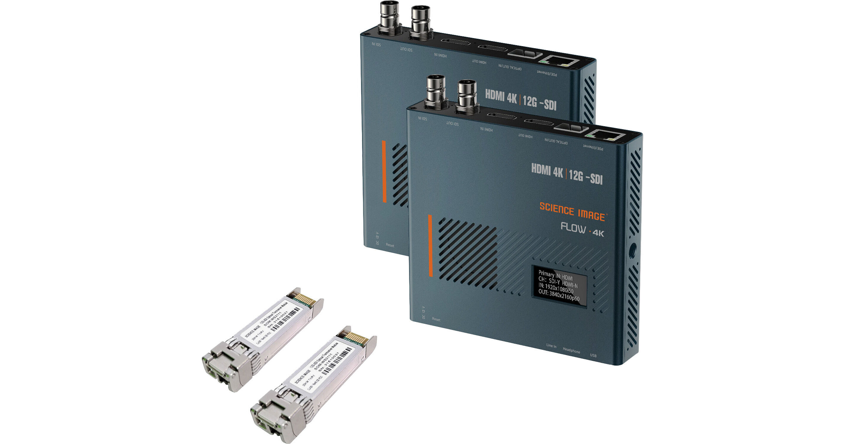 SCIENCE IMAGE Dual FLOW 4K Up/Down/Cross USBD-FLOW-4K-SFP-FREE