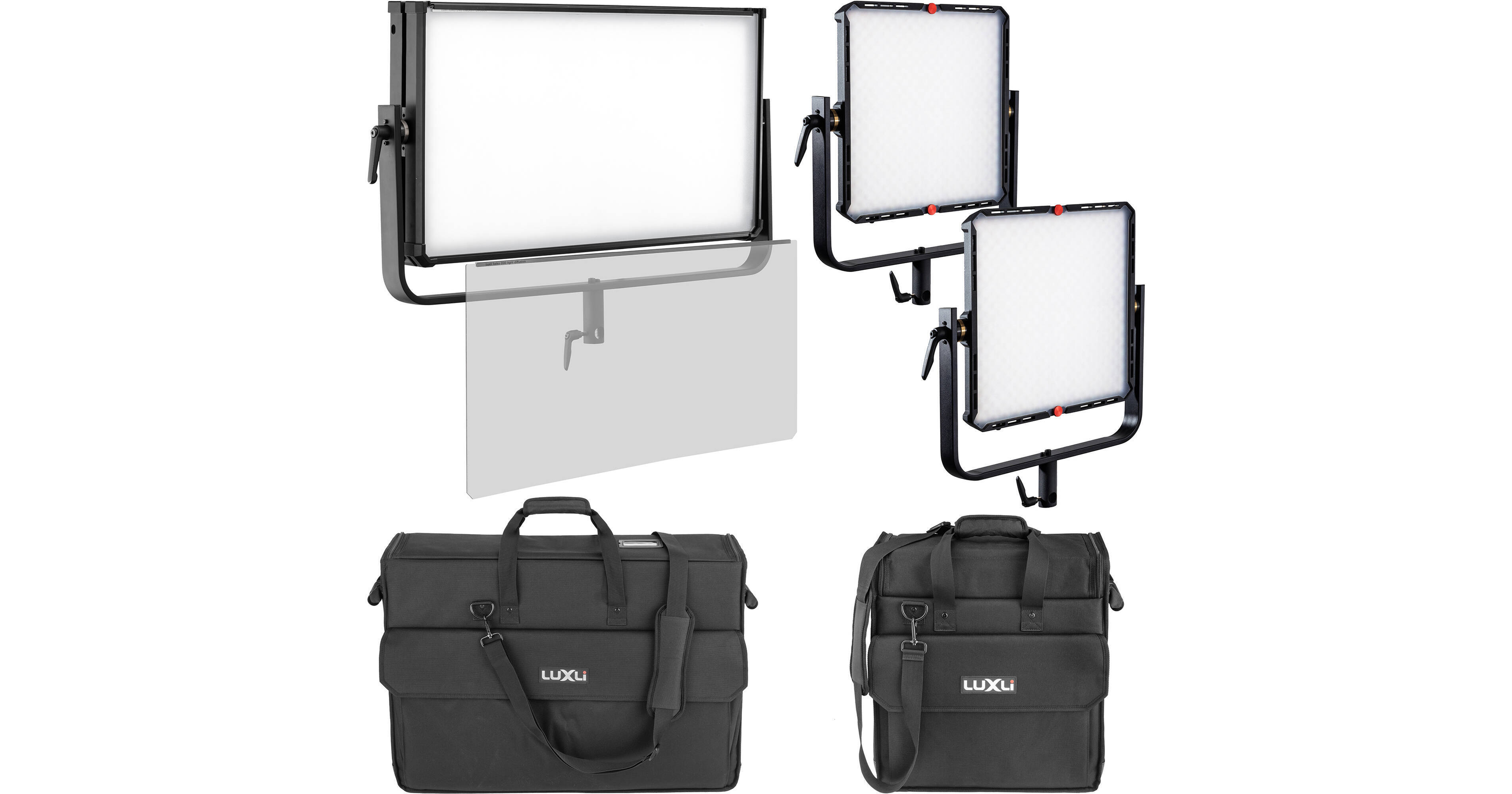 Luxli Taiko 2x1 RGB LED Light Panel Accessories Kit B&H Photo