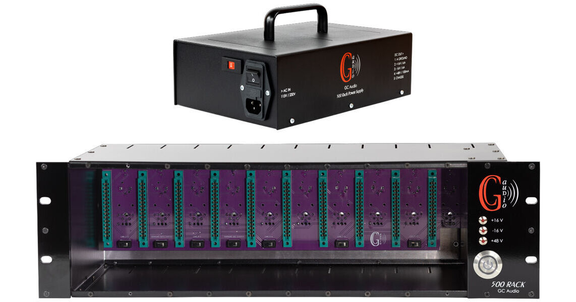 GC Audio 10 Slots 500 Rack + External 500 RACK + POWER SUPPLY