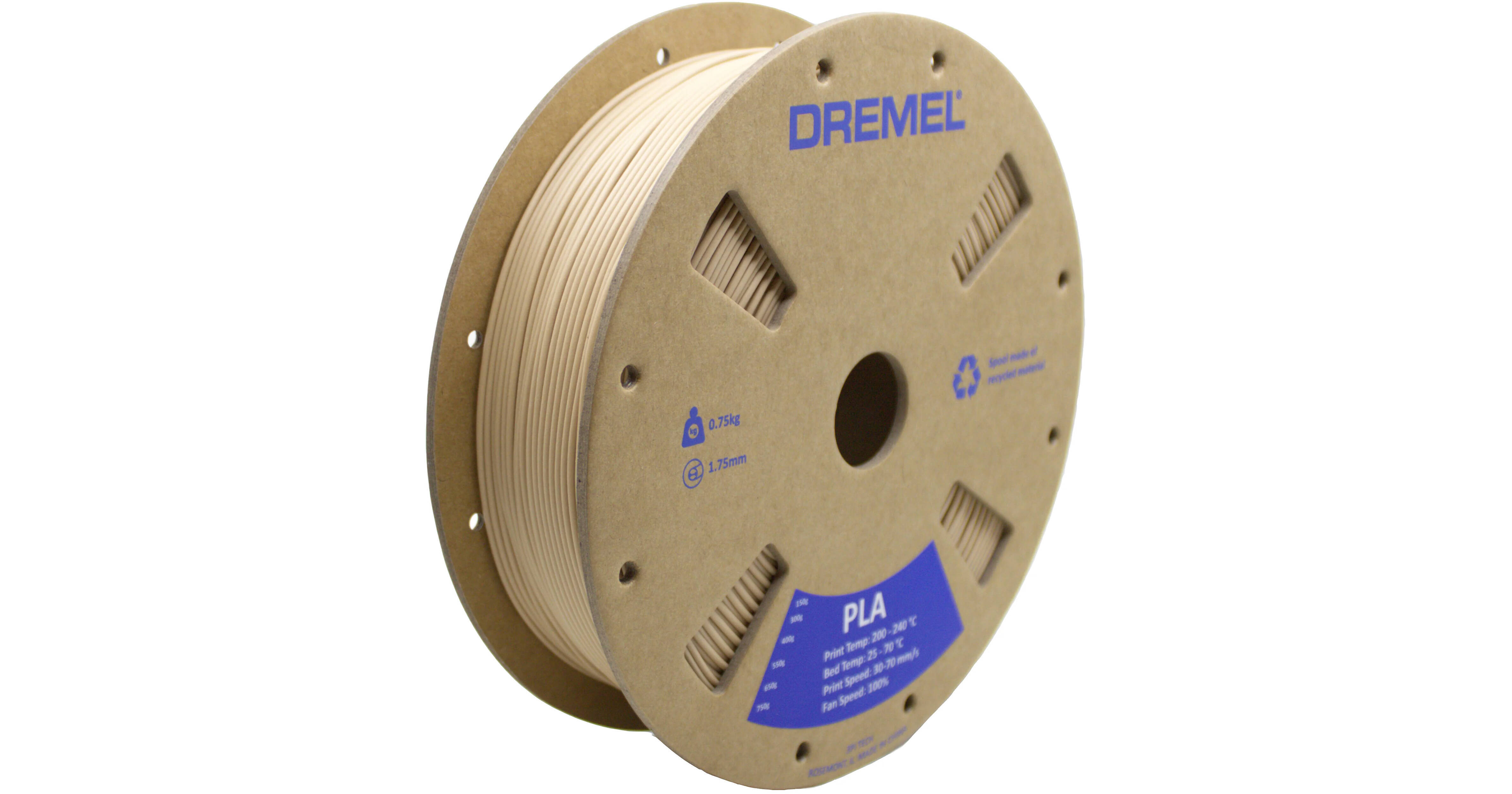 Dremel 3D 1.75mm PLA Filament (0.75kg, Matte Beige) PLA-BEI-01