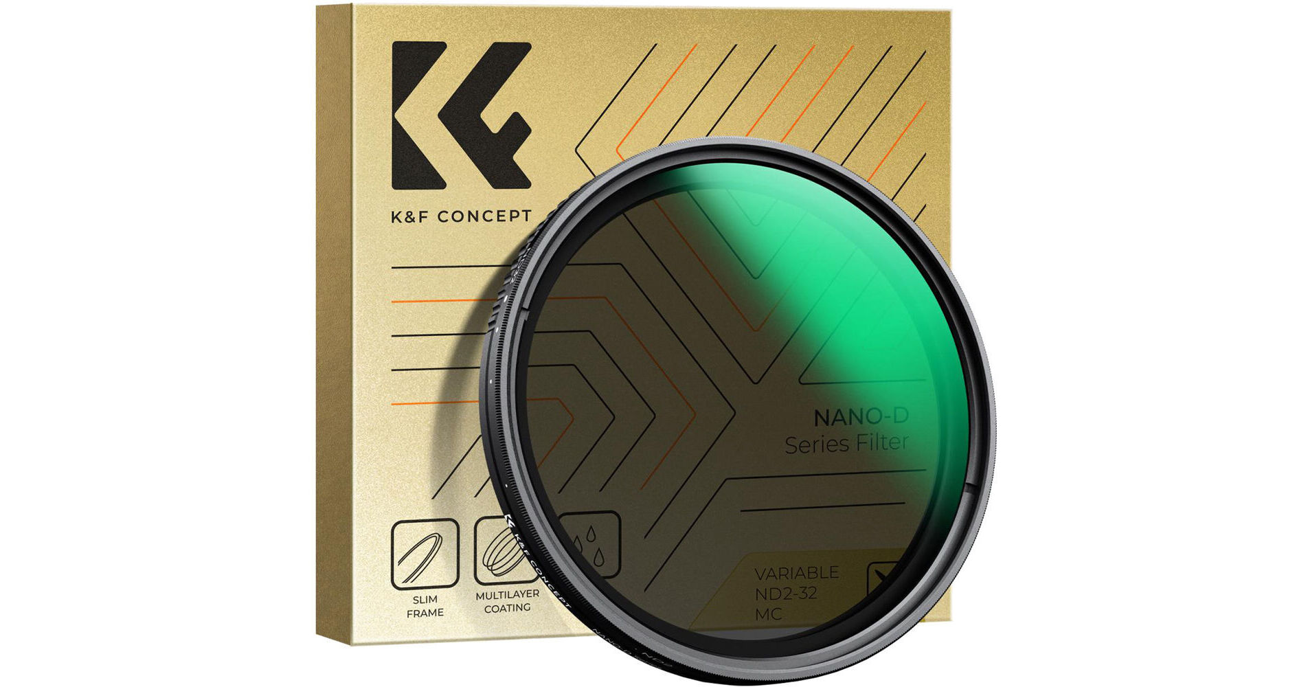 K&F Concept Nano-D Series ND2-ND32 Filter KF01.2415 B&H Photo