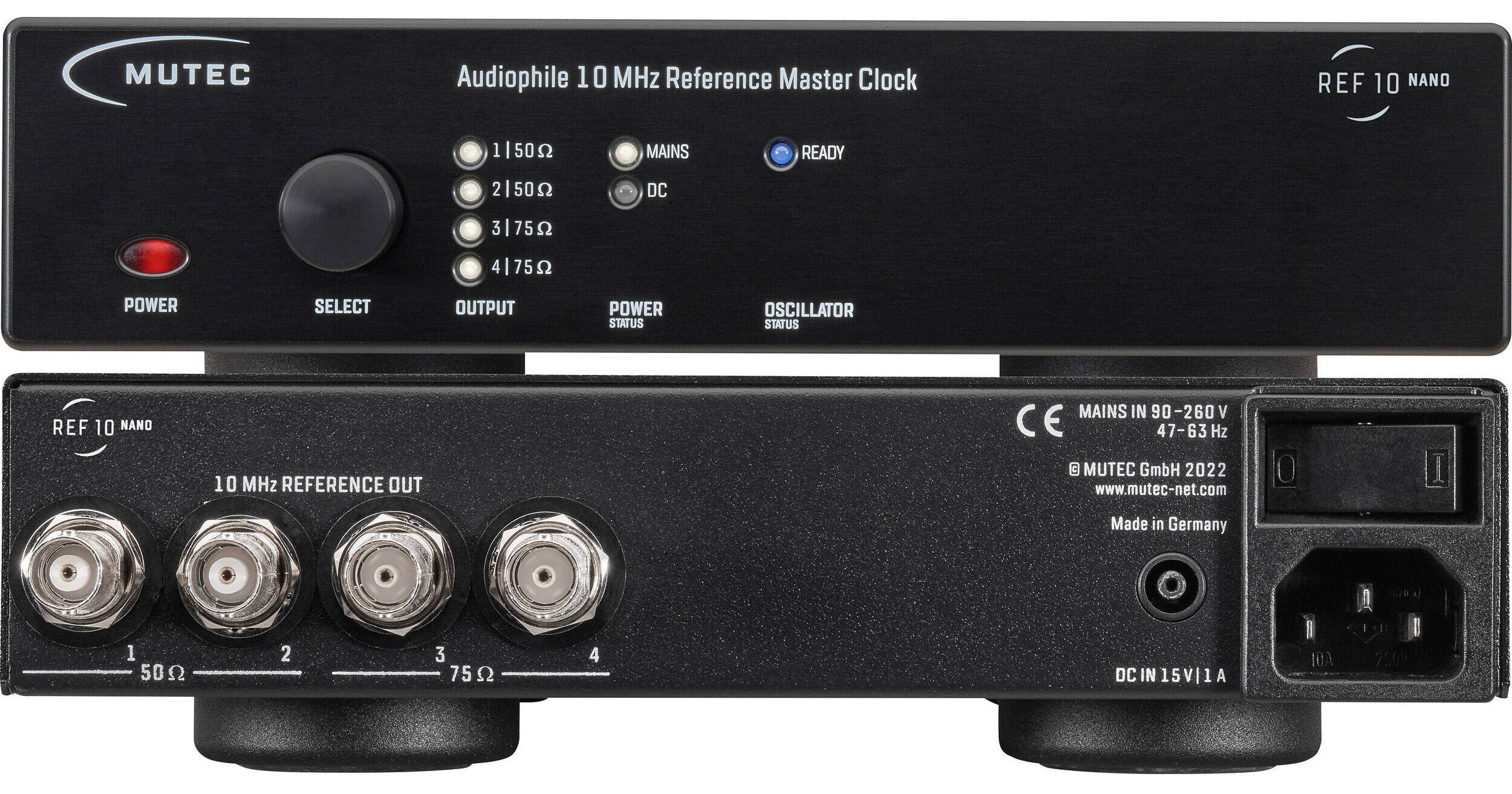 Mutec REF10 NANO 10 MHz Reference Master Clock REF10NANO BLACK