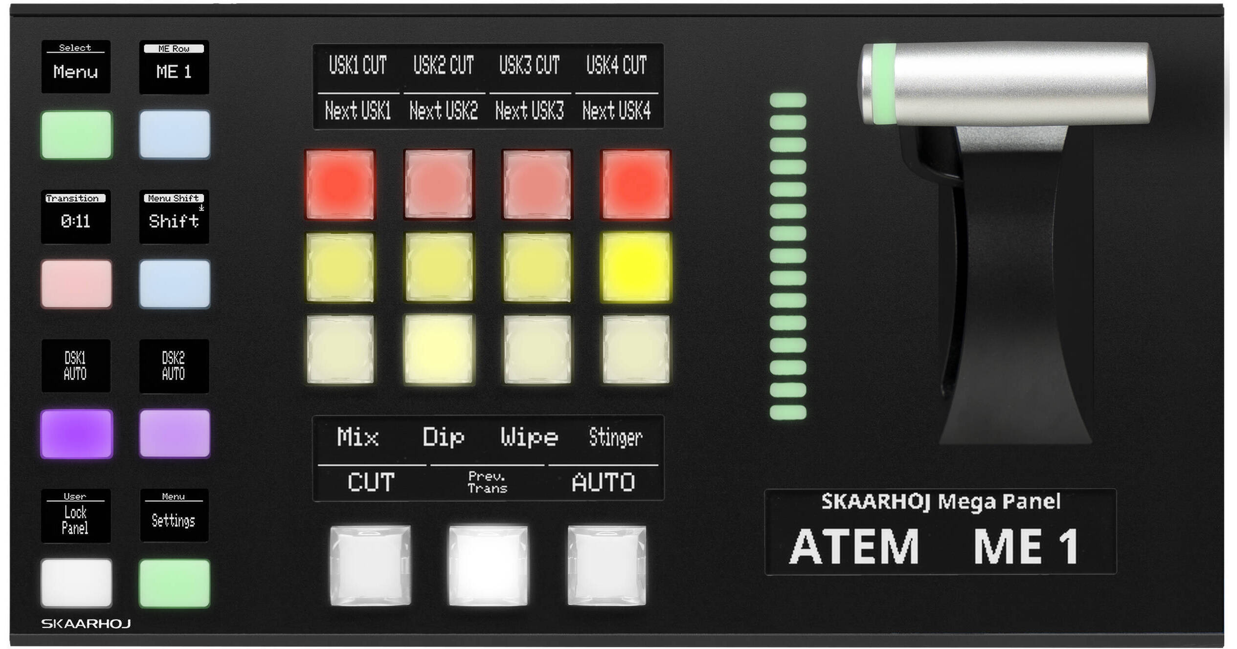 SKAARHOJ T-Block Right with Blue Pill Inside T-BLOCK-R-V1B-SBK
