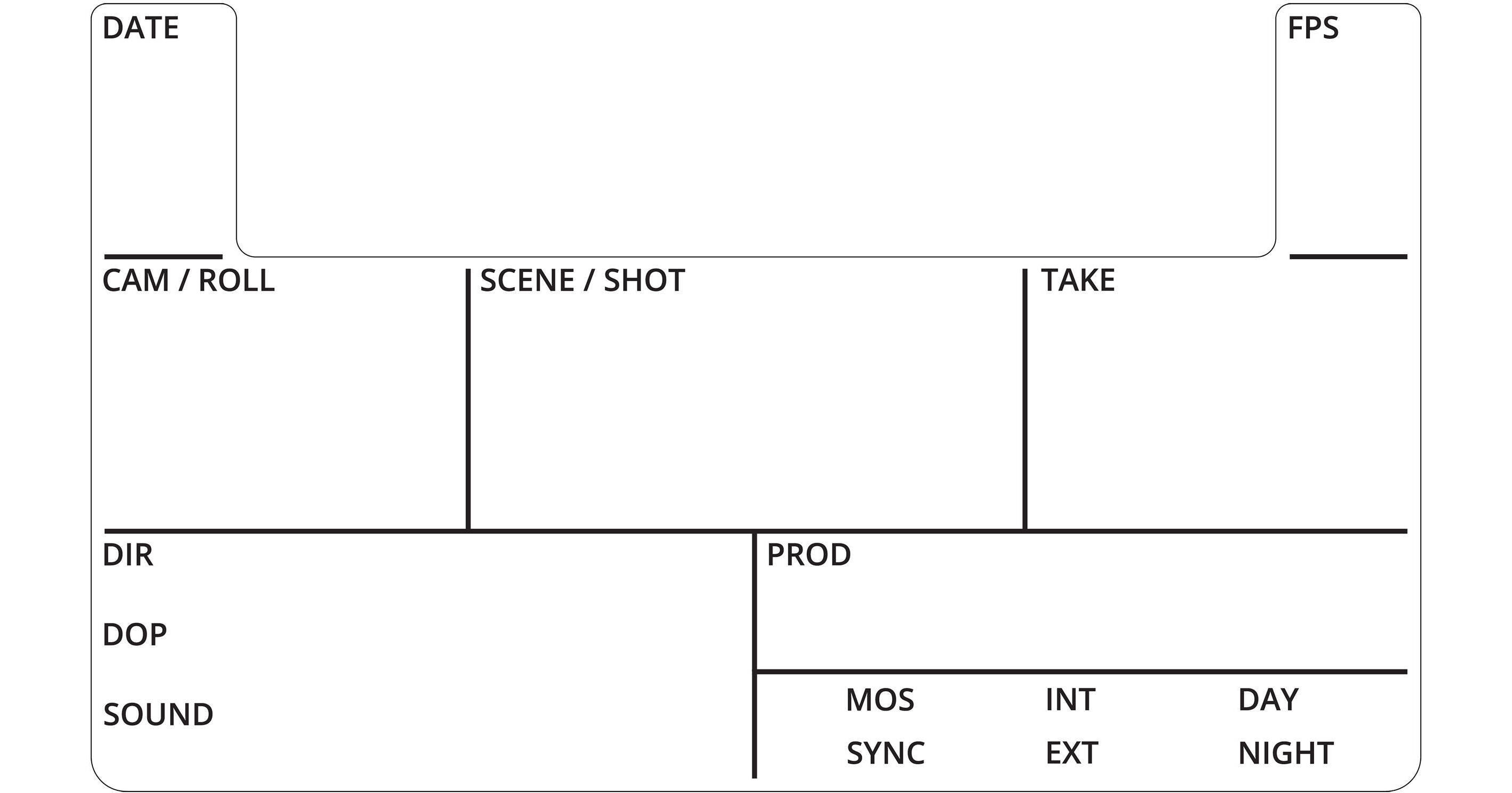 Ambient Recording Lockit Slate Board Sticker LS-SFSDG-SOUND B&H