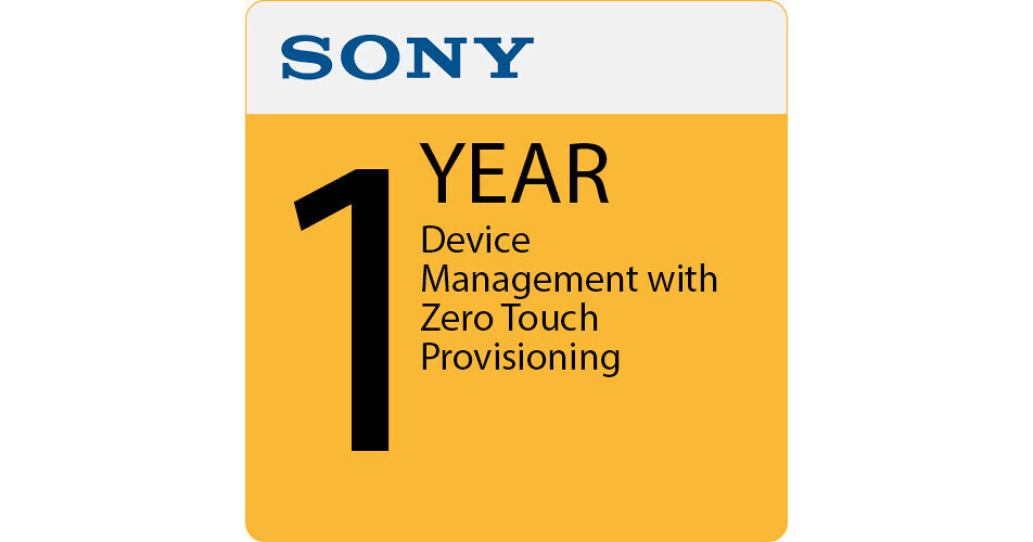 Sony 1-Year Device Management with Zero Touch SPS-DMP1YR B&H