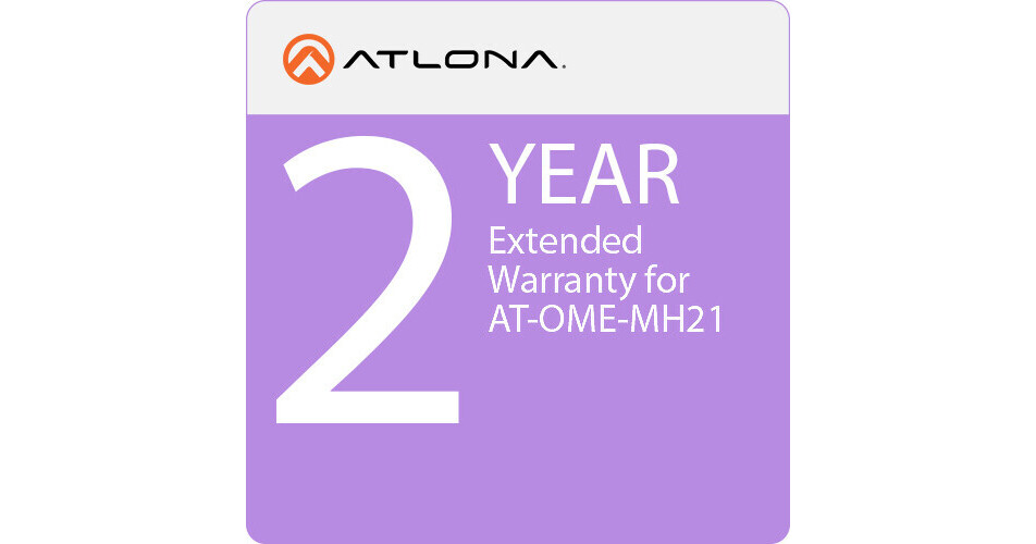 Atlona 2-Year Extended Warranty for AT-OME-MH21 AT-OME-MH21-EW2