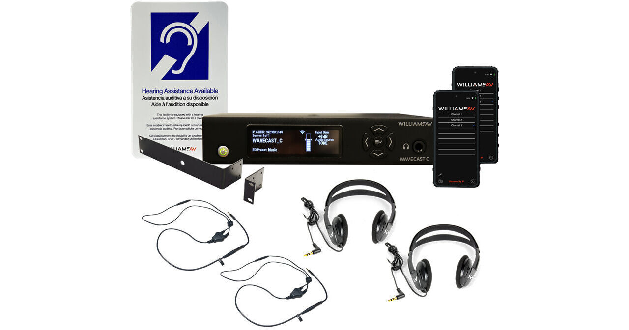 Williams Sound Wi-Fi Assistive Listening Syst w/2 Wav WF