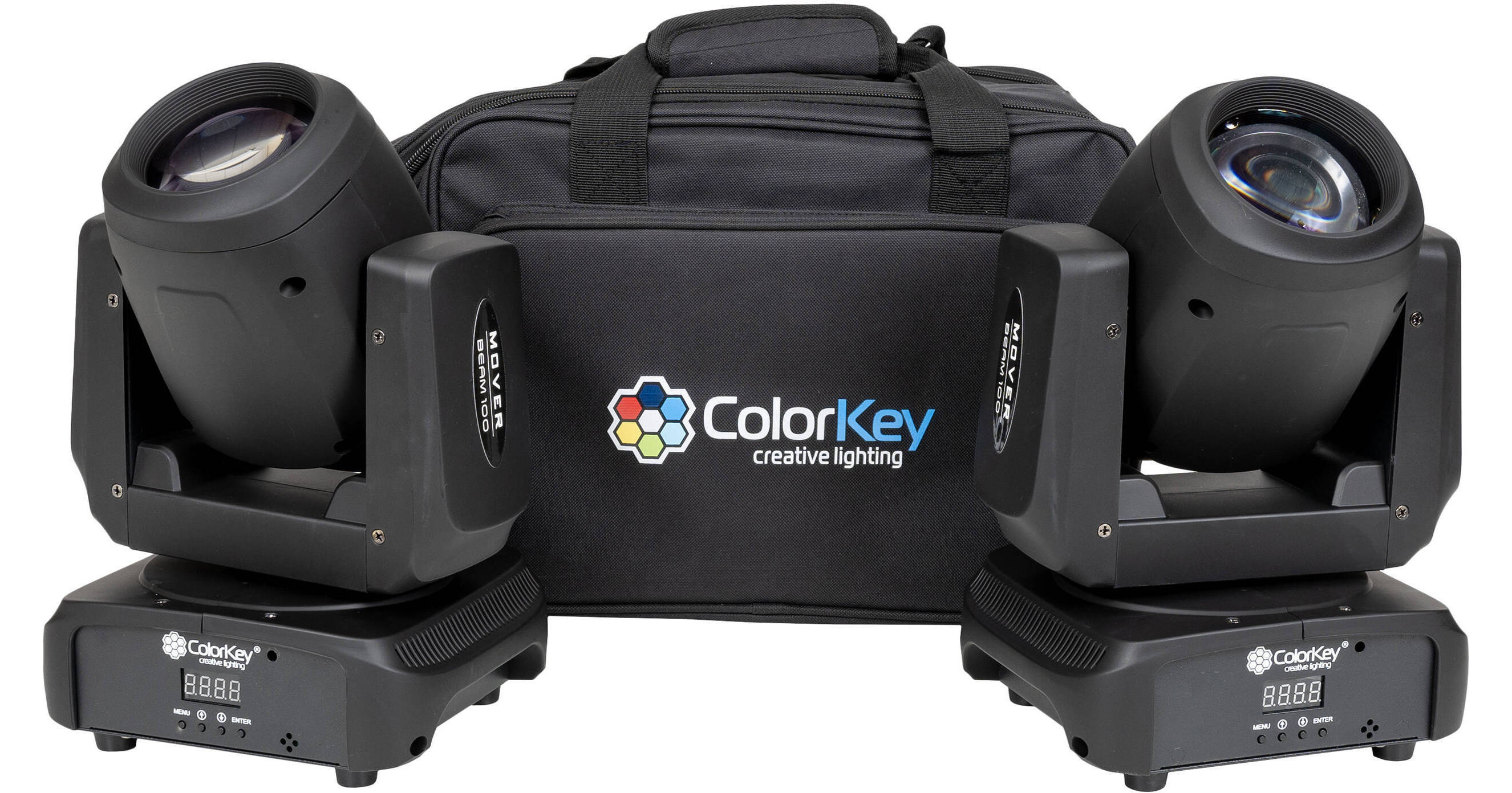 ColorKey Mover Beam 100 Bundle with Carrying Bag (2-Pack)