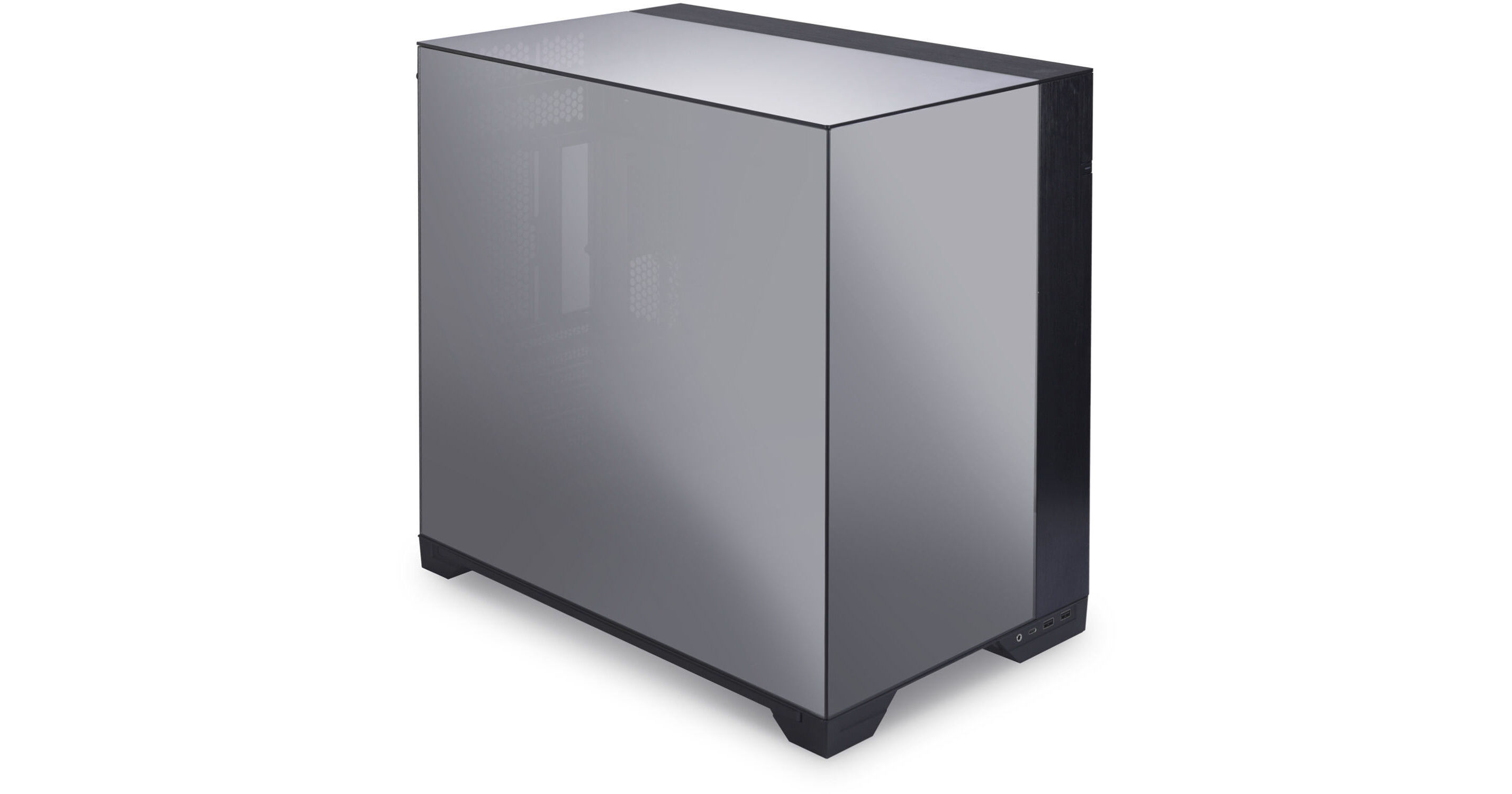 Lian Li O11 VISION ATX Mid-Tower Computer Case (Chrome) O11VC.US