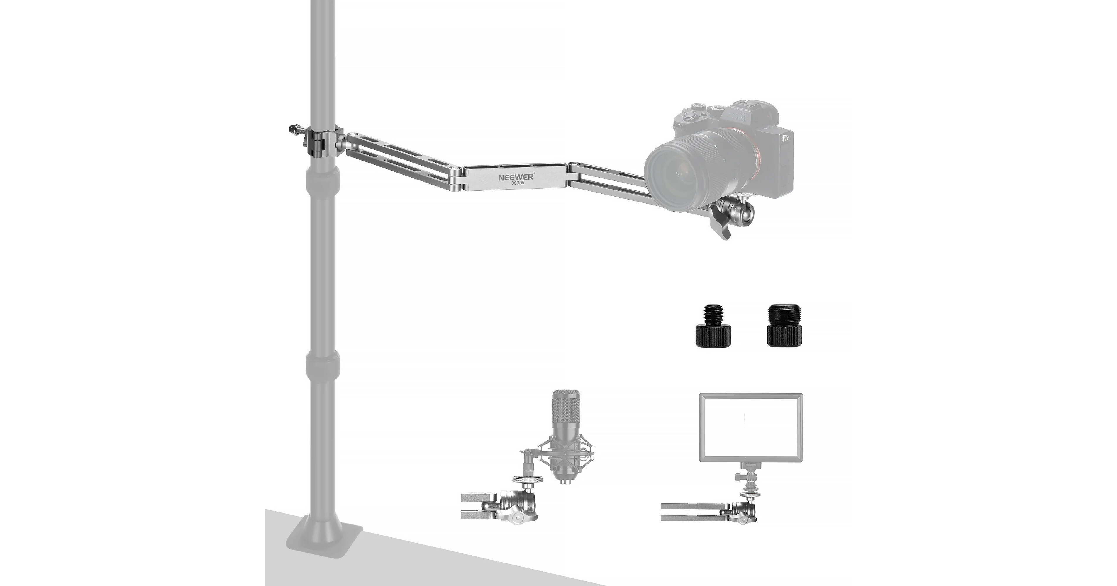 Neewer DS005 3-Section Articulating Arm (Silver) 66603437 B&H