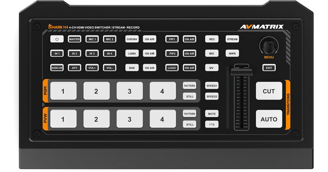 AVMATRIX Shark H4 4-Channel HDMI Video Switcher SHARK H4 B&H