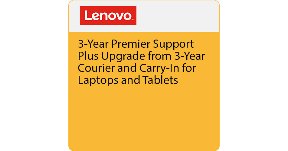 Lenovo 3-Year Premier Support Plus Upgrade from 3-Year