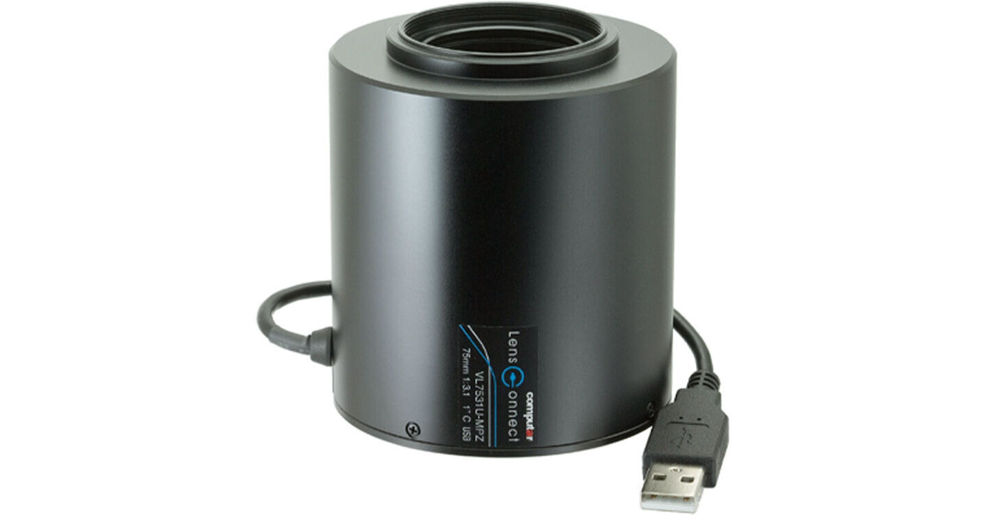 Computar C-Mount LensConnect 75mm Fixed Focal Lens VL7531U-MPZ