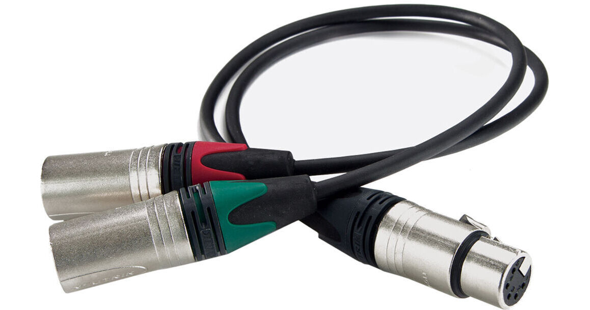 Pearl Microphone Labs 533 5-Pin XLRF to 3-Pin XLRM Y-Cable 533/5