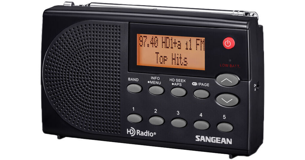 Sangean HDR-14 Portable HD/AM/FM-RBDS Radio HDR-14 B&H Photo