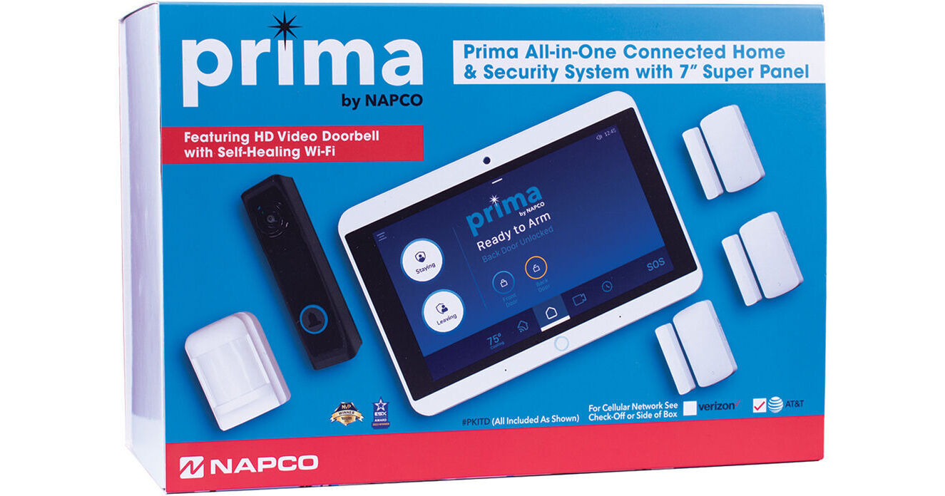 Napco Prima PKIT1DA 7" Super Panel & Doorbell Kit (AT&T) PKIT1DA