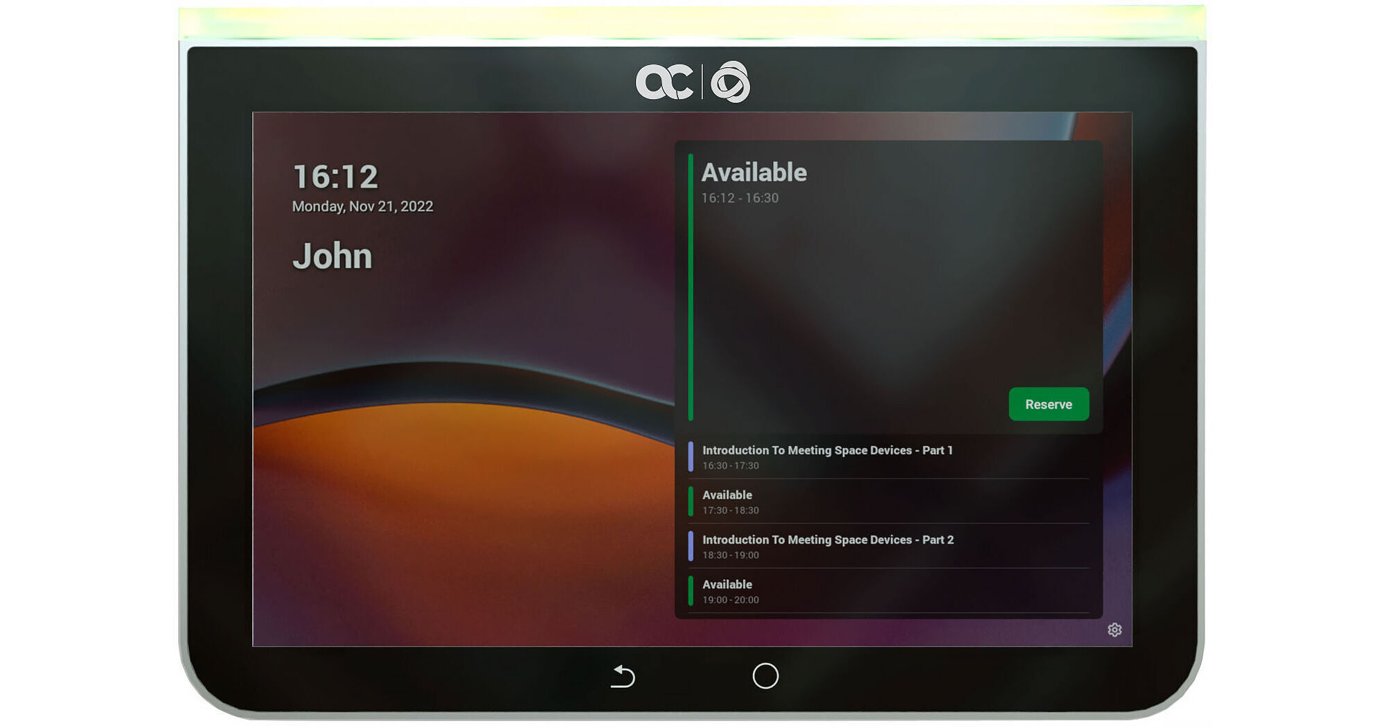 Kramer KAC-SCD-10 8" HD Meeting Room Scheduler KAC-SCD-10 B&H