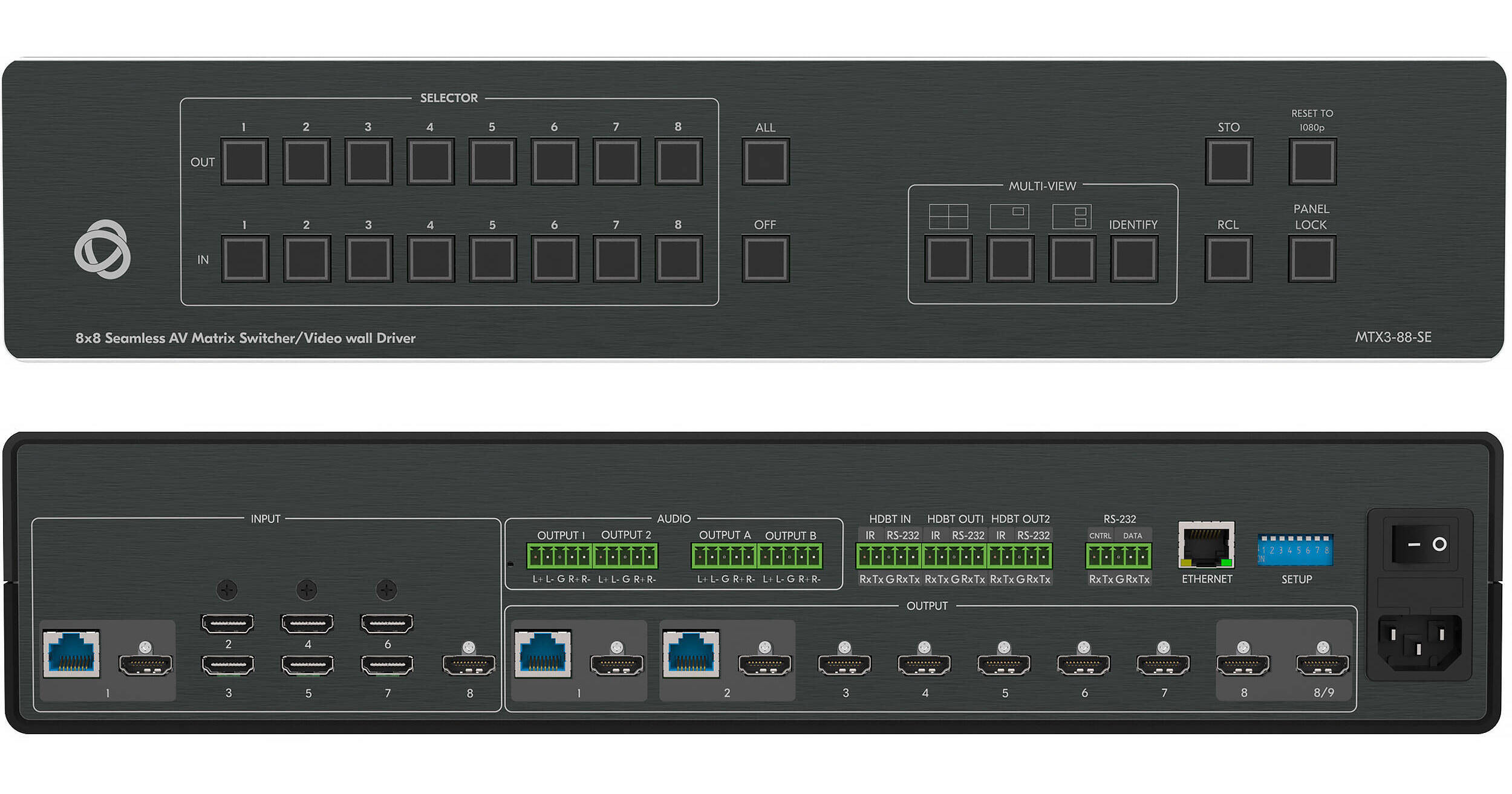 Kramer MTX3-88-SE 8x8 4K Seamless Matrix MTX3-88-SE B&H Photo