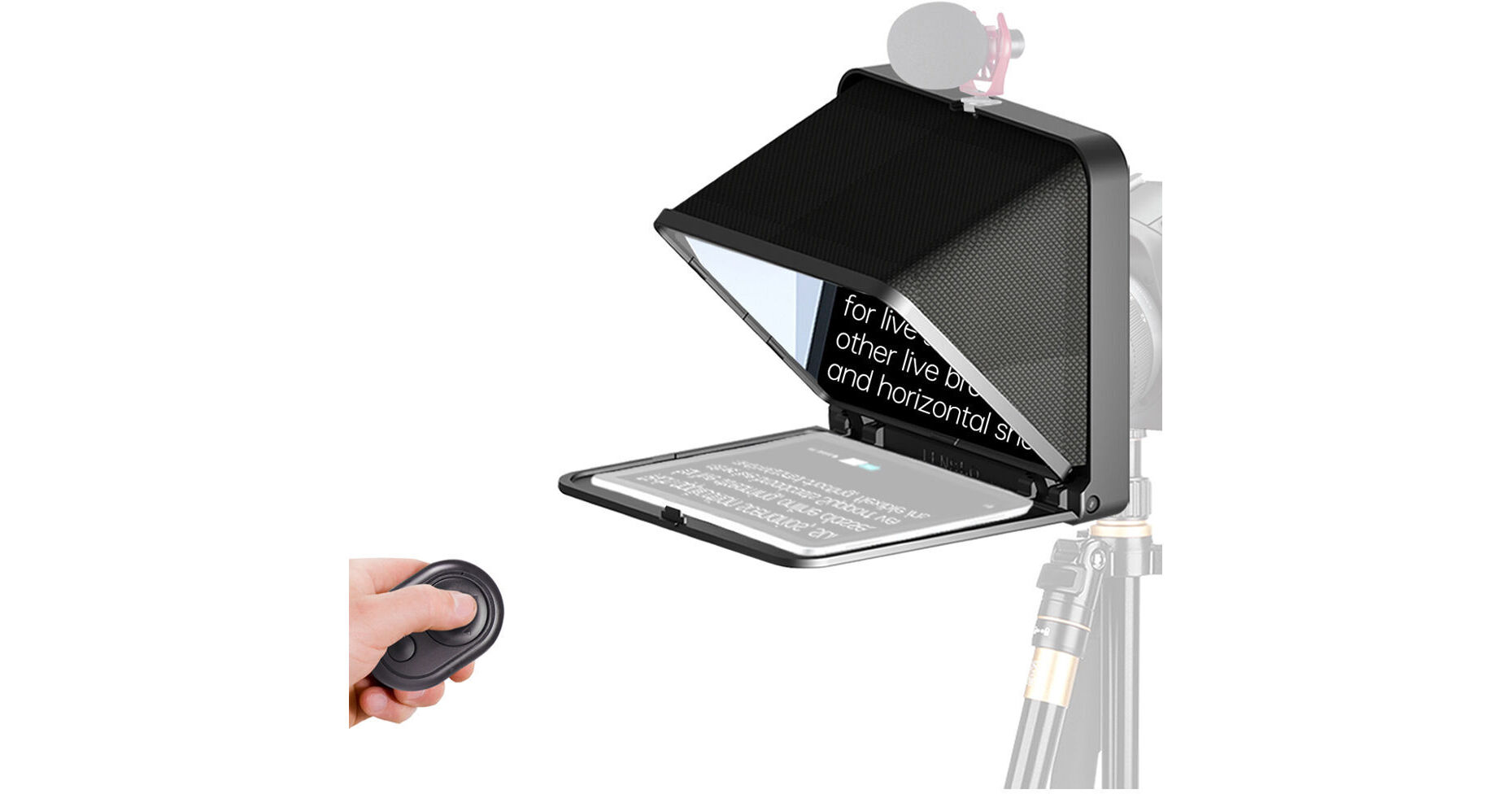 LENSGO TC7 Portable Teleprompter for Smartphones, Tablets & TC7