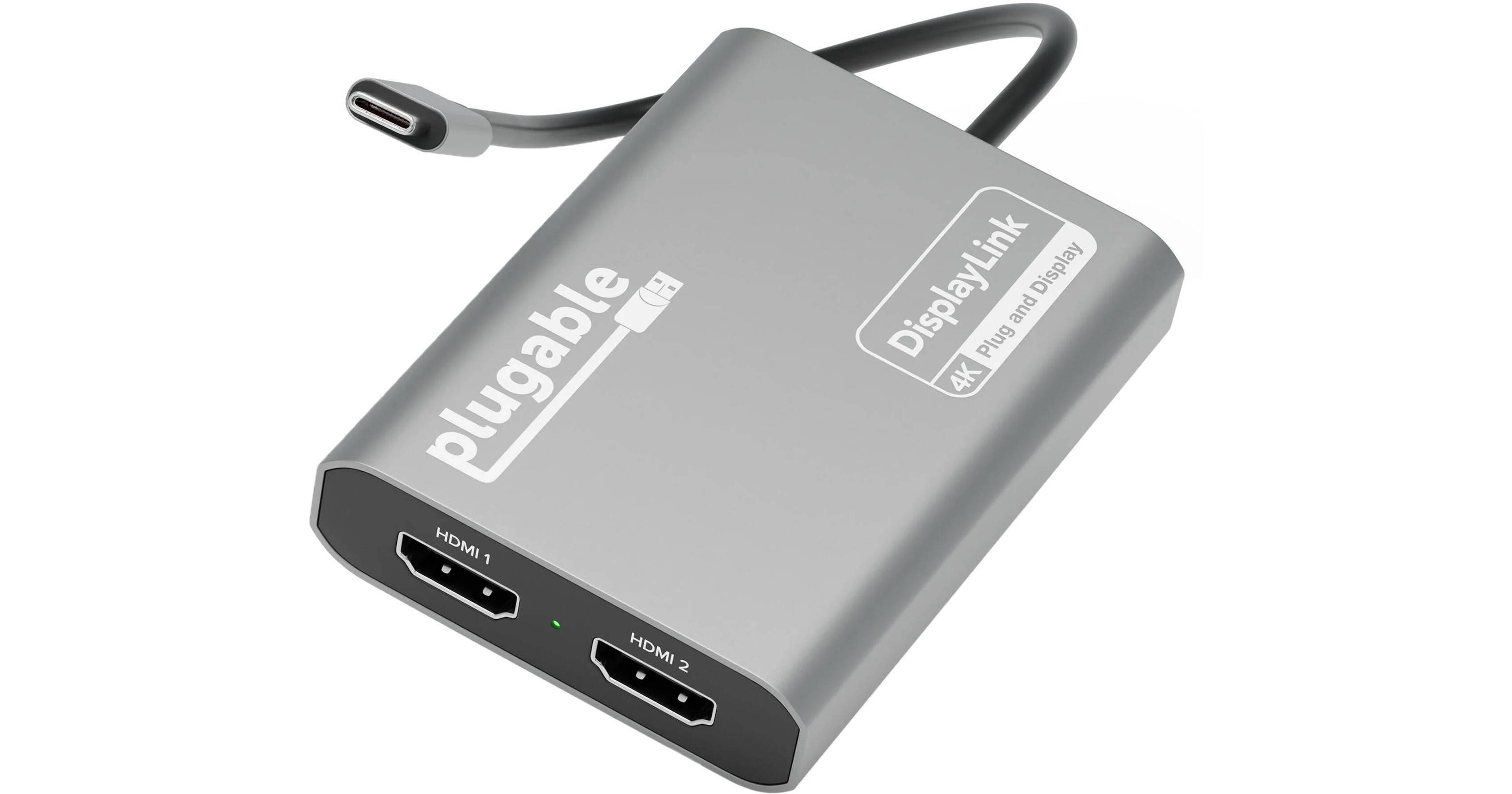 Plugable Dual Monitor USB-C to HDMI Adapter USBC-6950M B&H Photo