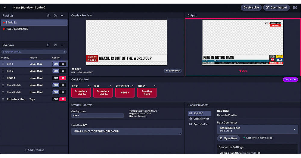 Vizrt Viz Flowics Professional with Single Output BDL-FL000004