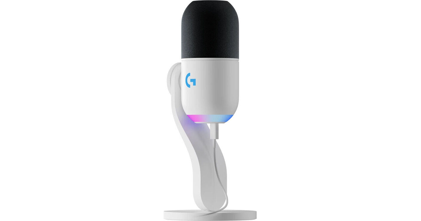 Logitech G Yeti GX RGB USB-C Gaming Microphone (White)