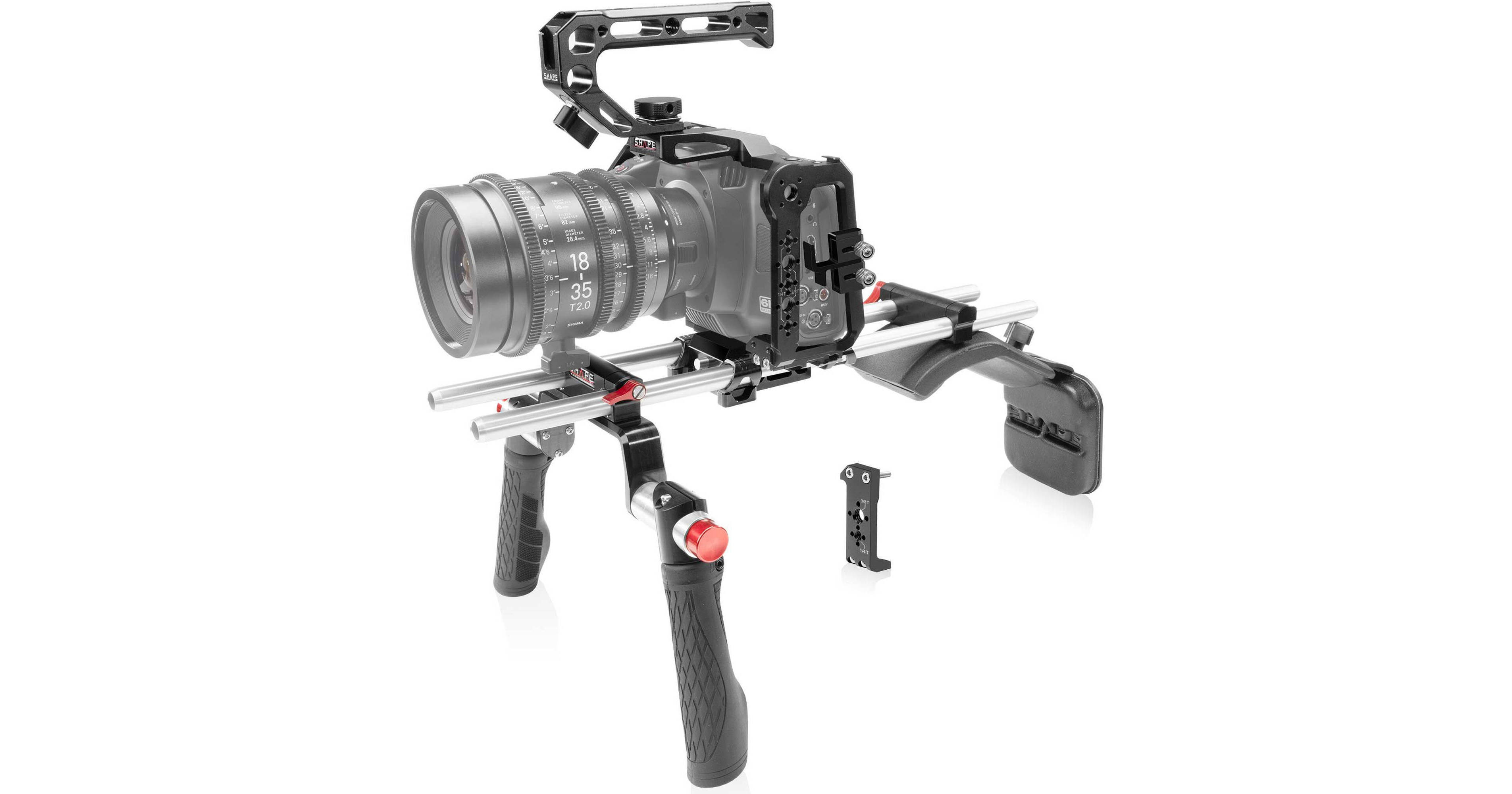 SHAPE Cage with Shoulder Mount & Top Handle for Blackmagic