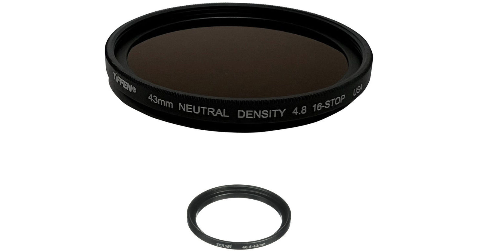 Tiffen 16-Stop Solar ND Filter with 40.5-43mm Step-Up Ring Kit