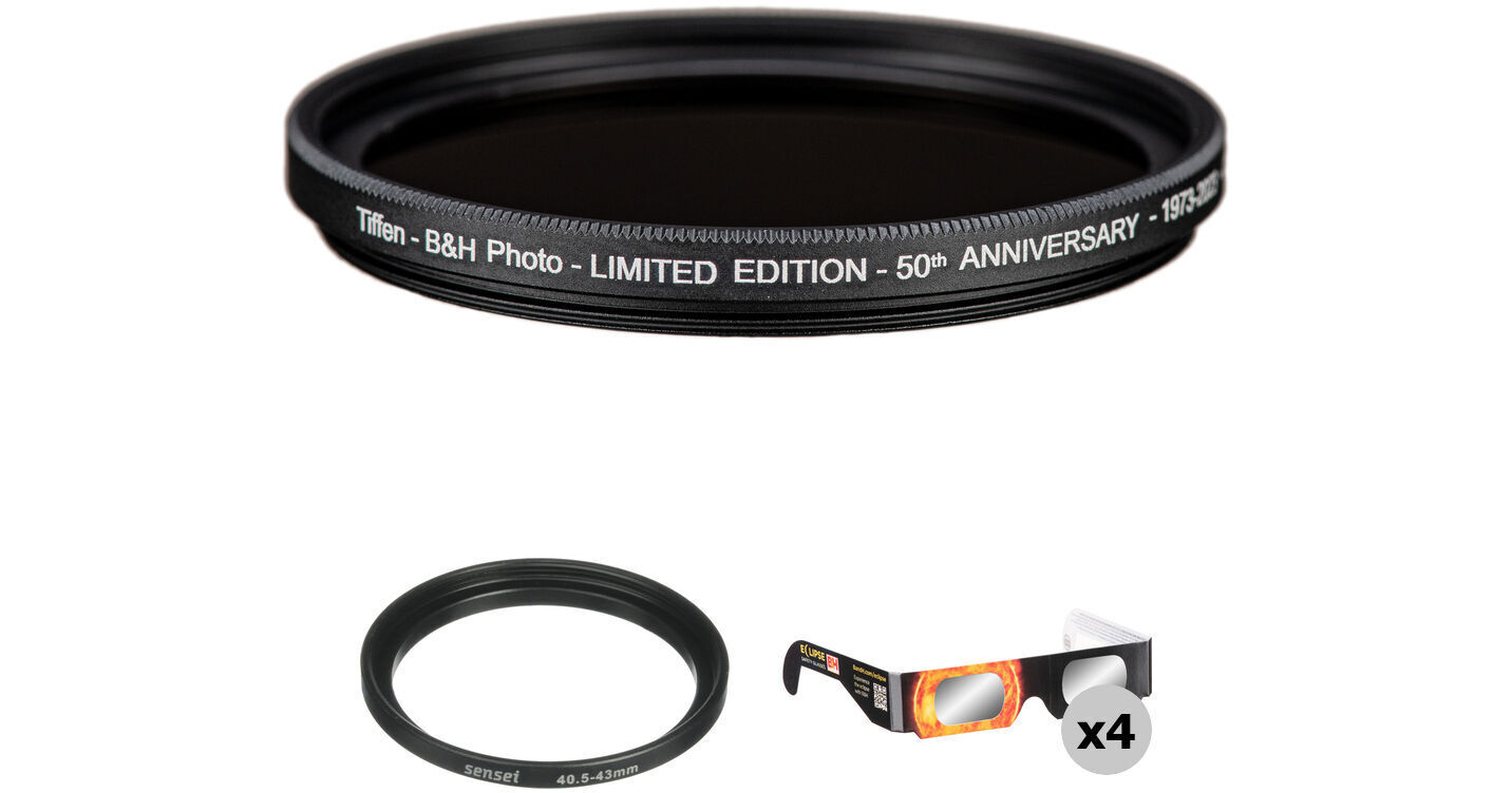 Tiffen 18-Stop Solar ND Filter with 40.5-43mm Step-Up Ring B&H