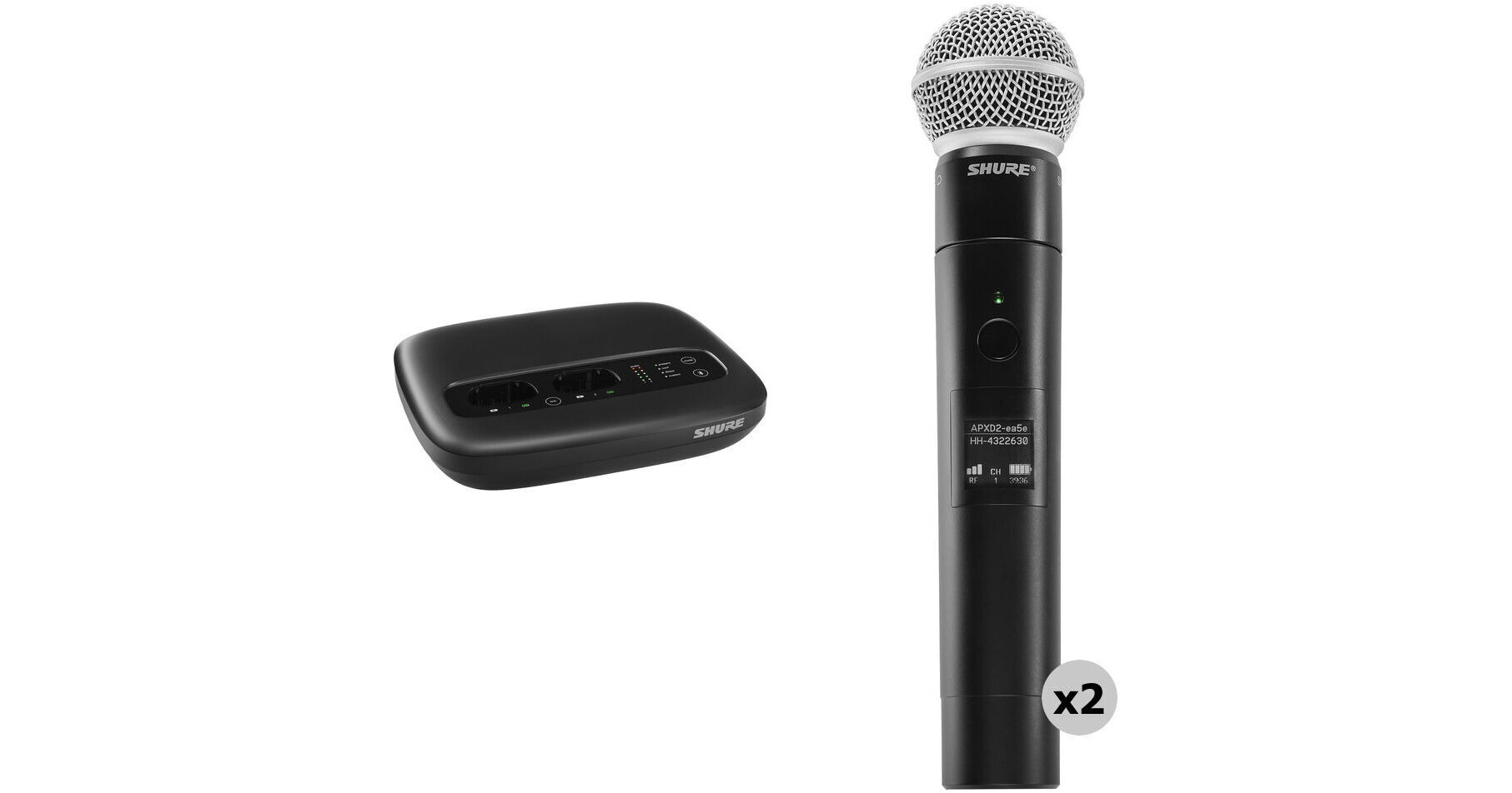 Shure MXW neXt 2 Wireless Presenter System Kit with Two Handheld