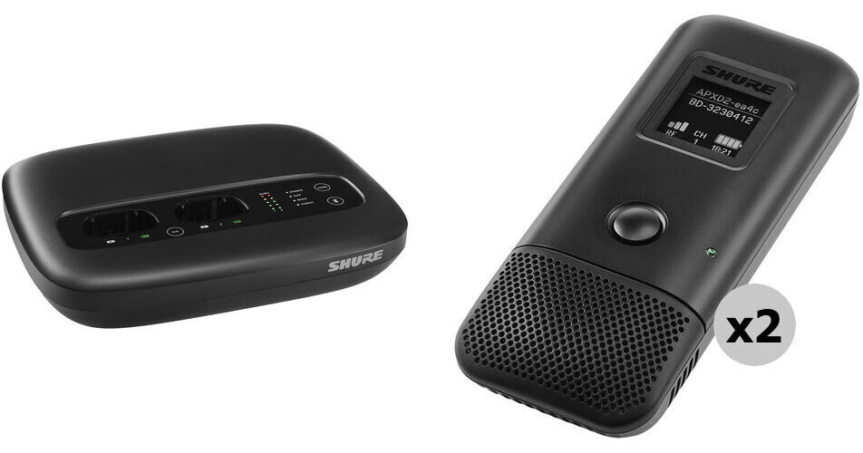 Shure MXW neXt 2 Wireless Conferencing Kit with Two Cardioid