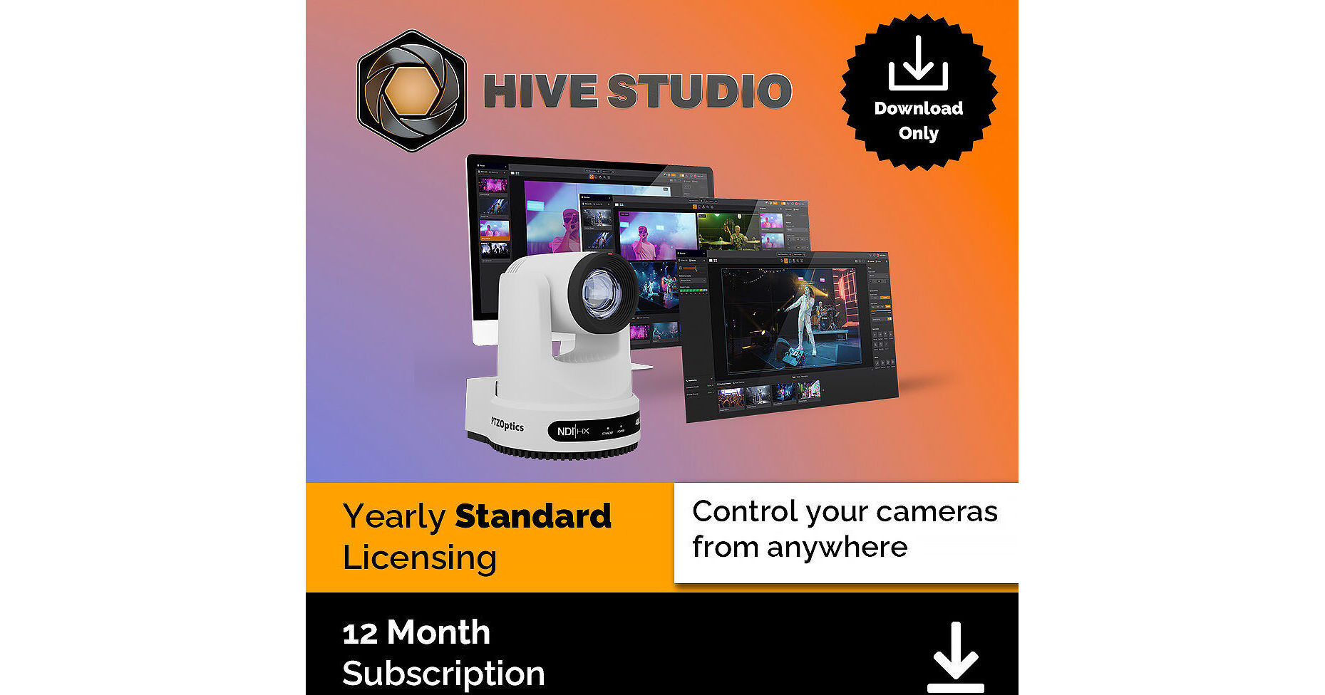PTZOptics Hive Studio Standard Video Producti PT-HIVE-STD-YR B&H