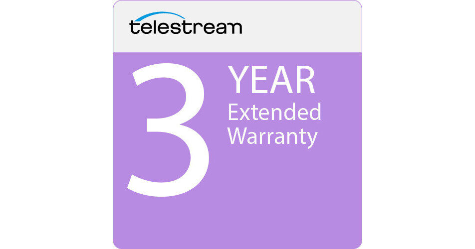 Telestream 3-Year Extended Warranty MPP R3 B&H Photo Video