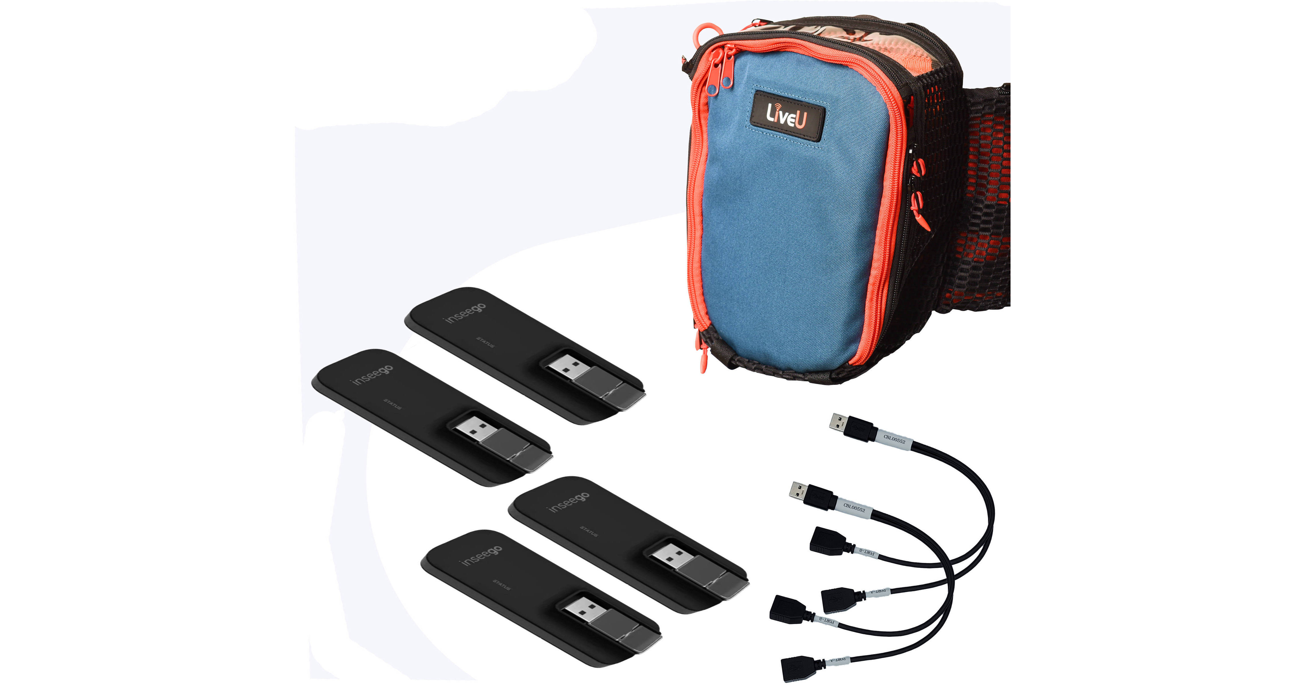 LiveU Solo PRO Connect 4 Modems with Belt LU-SOLO-KIT-04-BELT