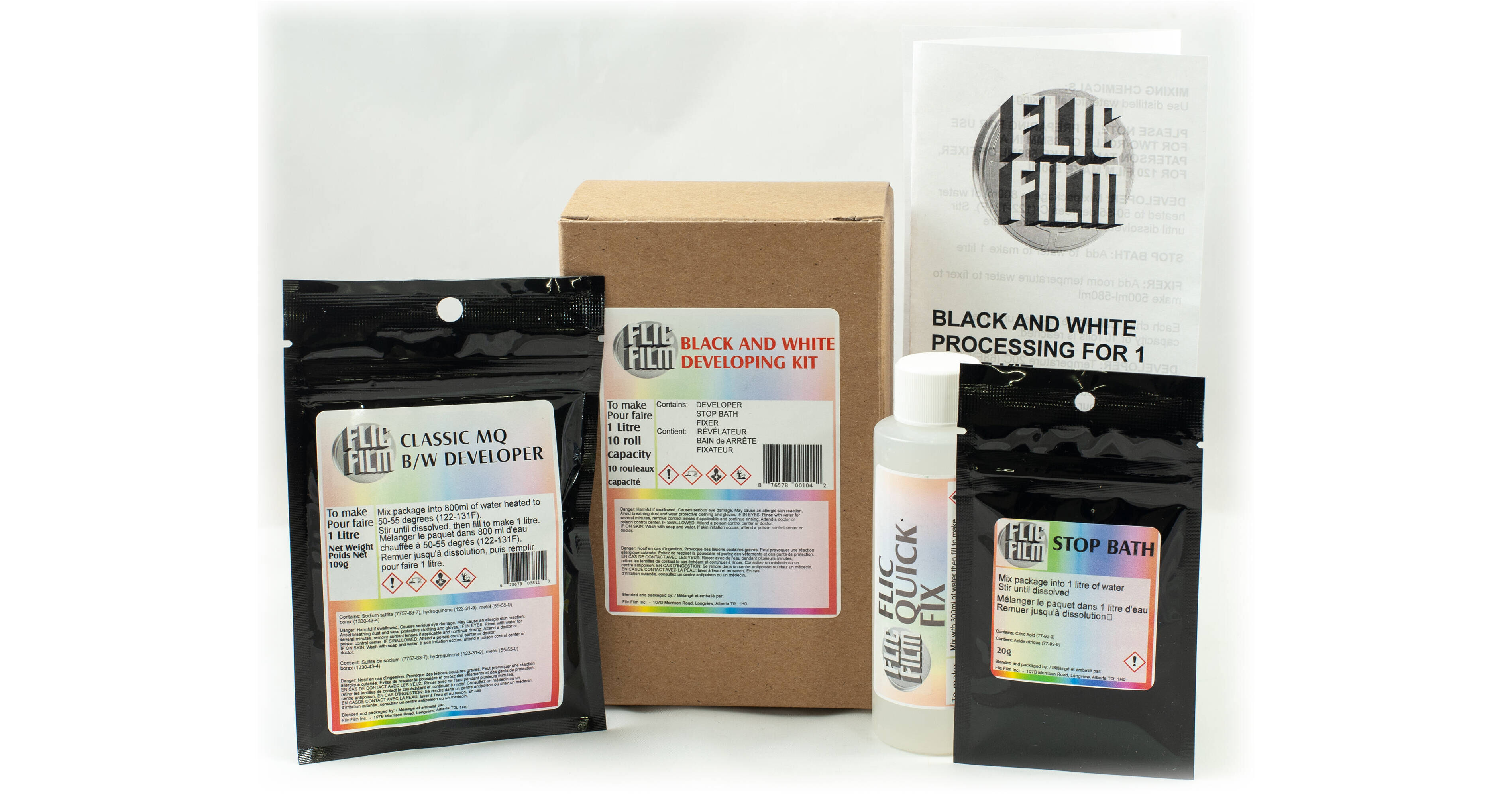 Flic Film Black and White Developing Kit FF01042B B&H Photo Video