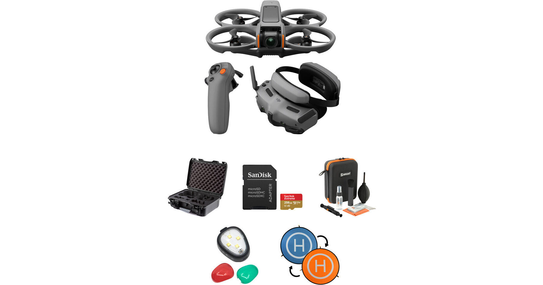 DJI Avata 2 FPV Drone with 1-Battery Fly More Combo & Accessory