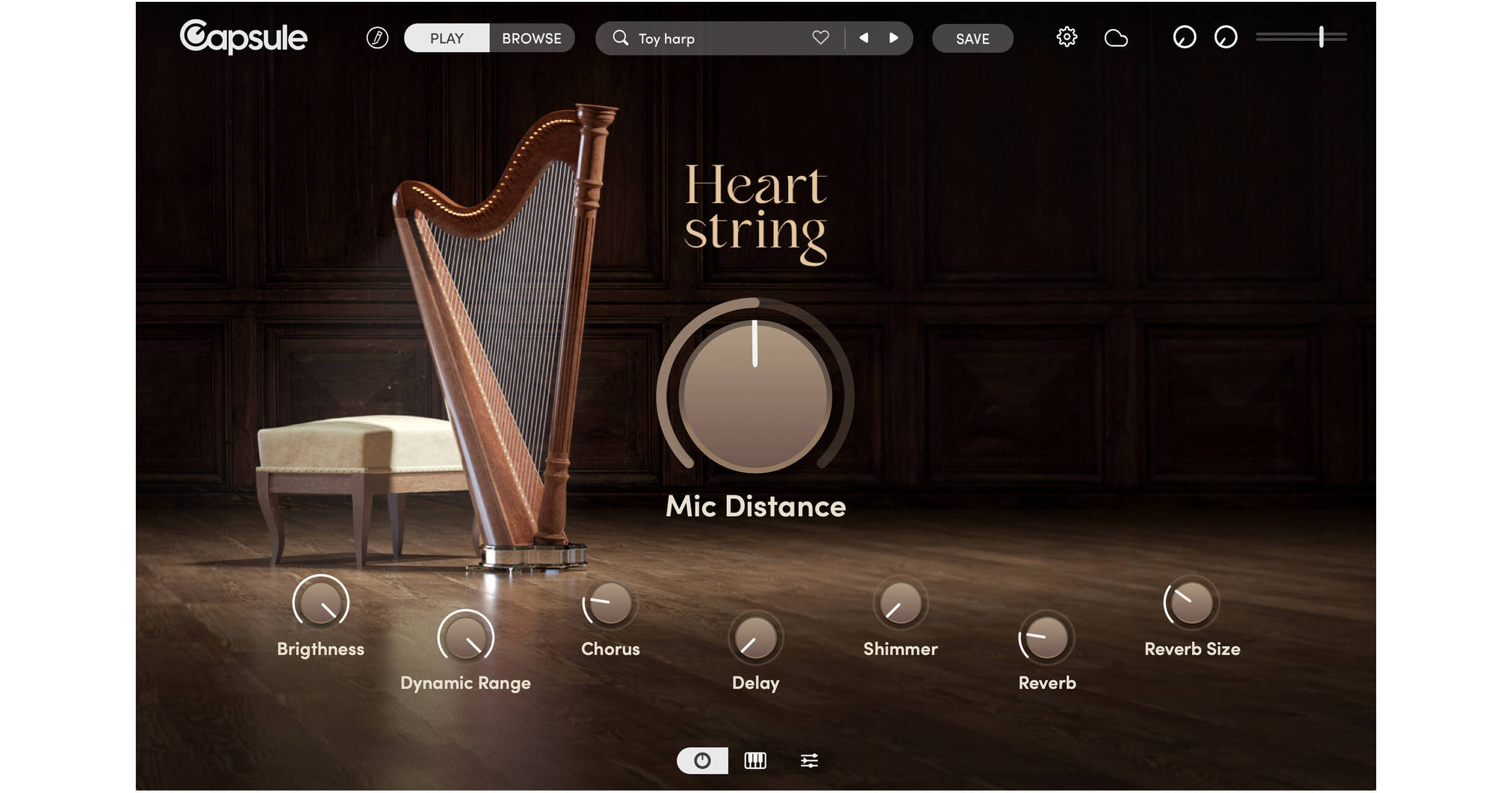 Capsule Audio Heart String Concert Harp Virtual 11-43336 B&H