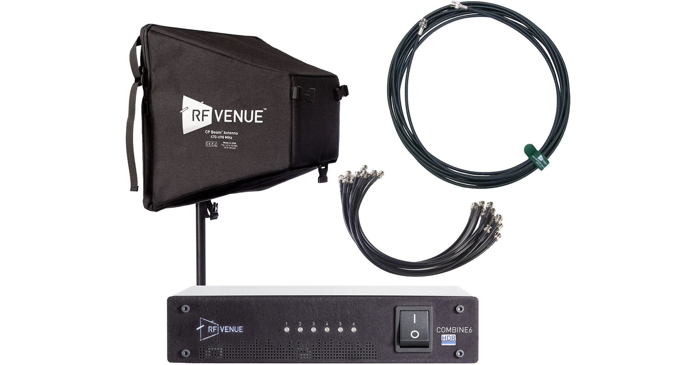 RF Venue CP Beam Antenna & COMBINE6 HDR 6-Channel COMB6CPB B&H