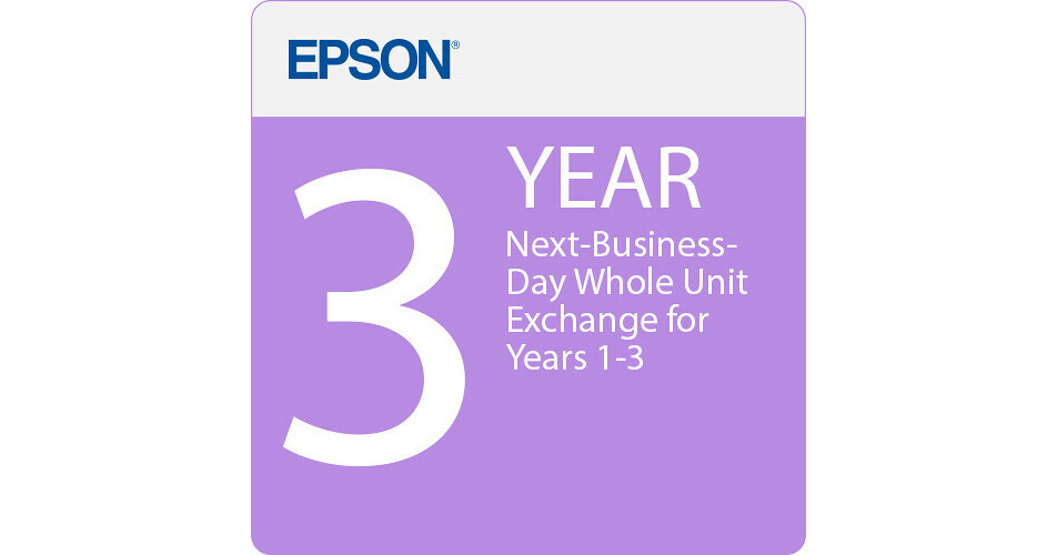 Epson 3-Year Next-Business-Day Whole Unit Exchange EPPPRJPQ3 B&H