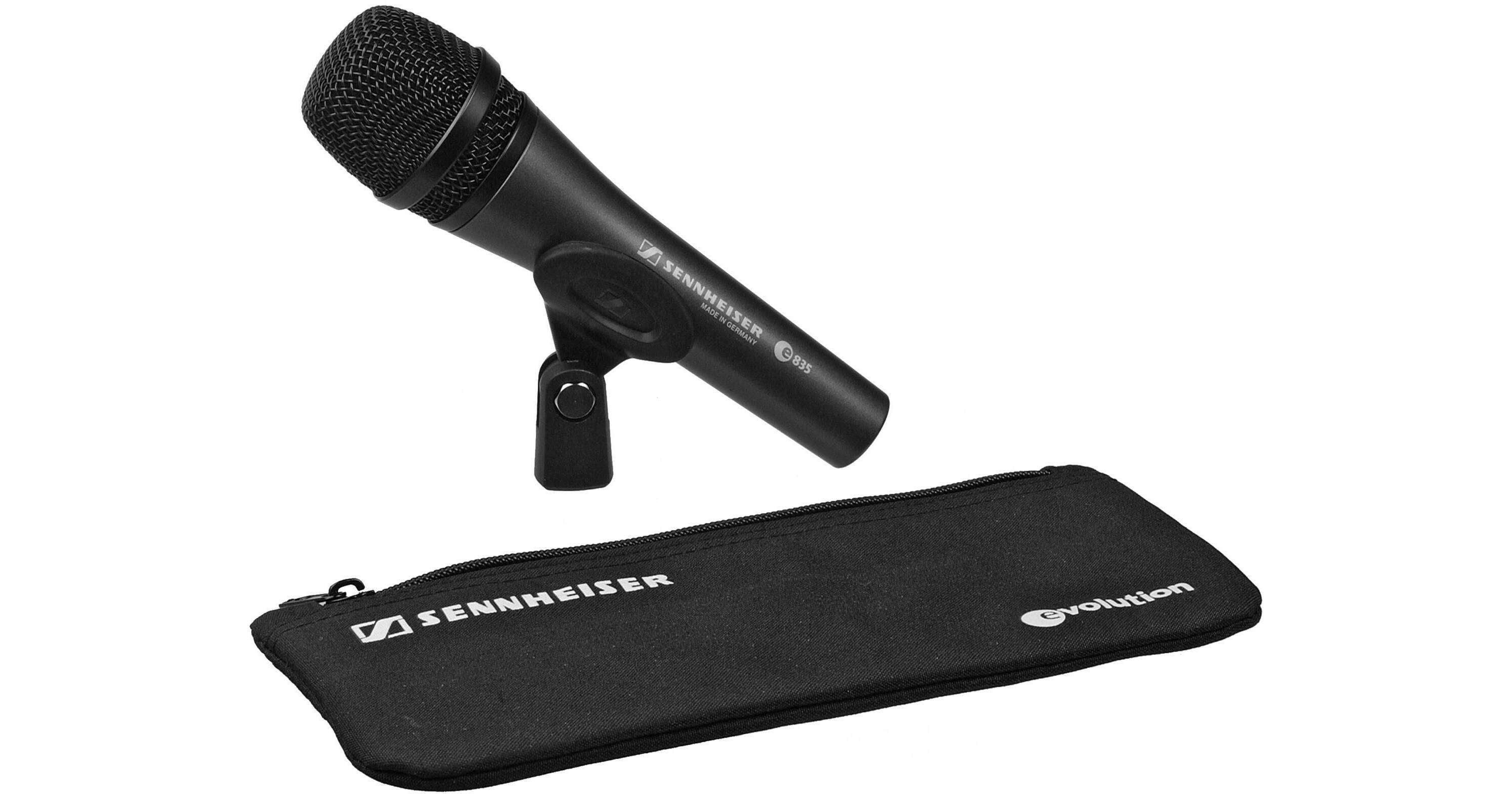 Sennheiser E835 - Cardioid Handheld Dynamic Microphone Kit