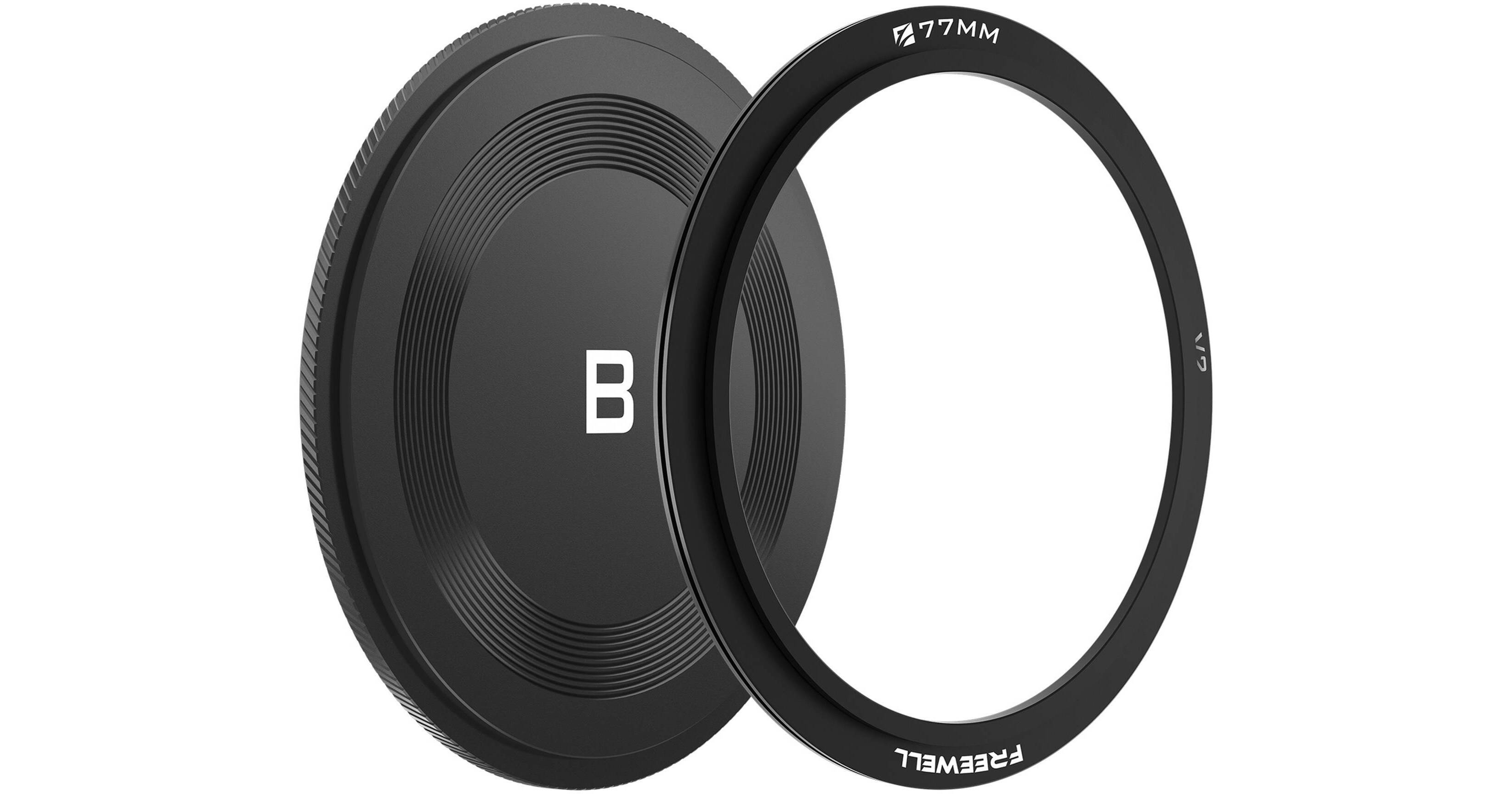 Freewell 77mm Adapter Ring with Back Cap for V2 FW-V2-SU77+BC