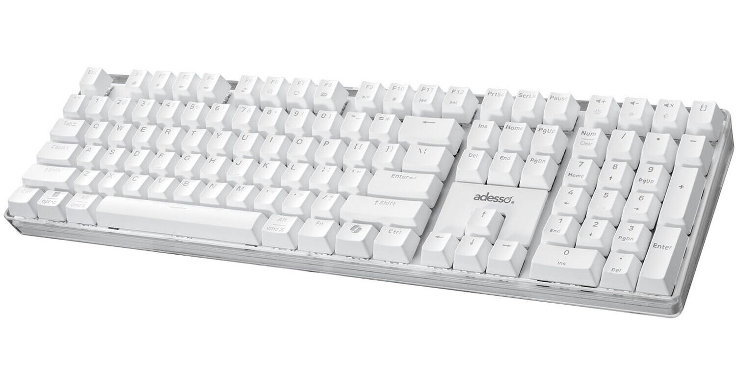 Adesso EasyTouch 680 Backlit Mechanical Keyboard AKB680UW B&H