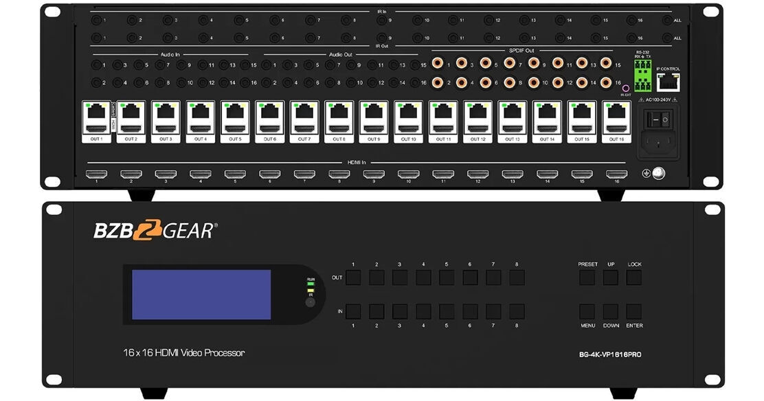 BZBGEAR 16x16 4K Seamless HDMI Matrix BG-4K-VP1616PRO B&H Photo