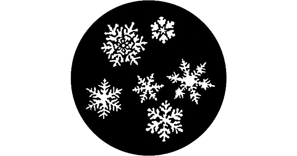 Rosco Steel Gobo #7772 - Snowflakes - Size B 250777720860 B&H
