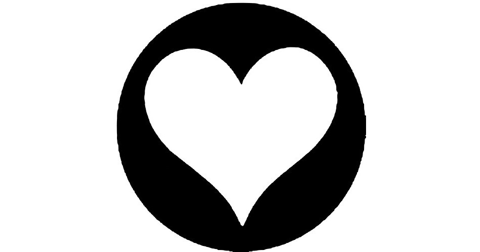 Rosco Steel Gobo #7943 - Heart - Size B 250779430860 B&H Photo