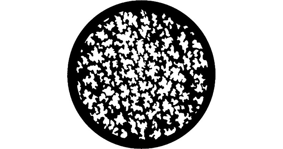 Rosco Steel Gobo #7119 - Leaf Breakup (Small) - Size